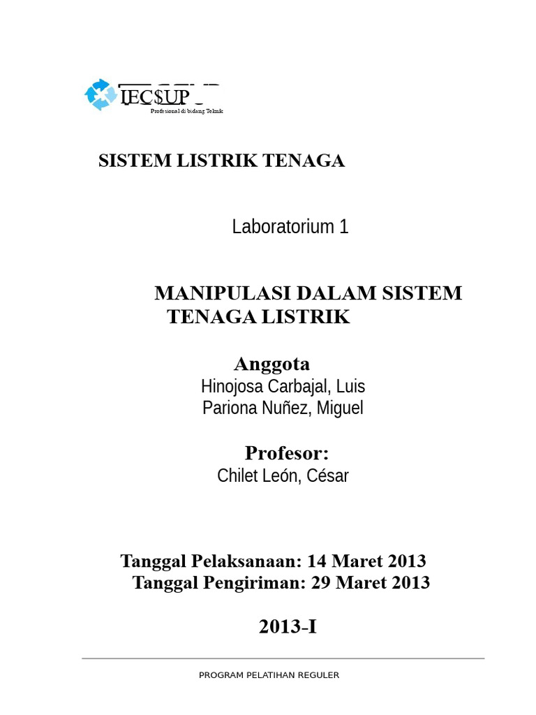 Manuver dalam Sistem Listrik Daya | PDF