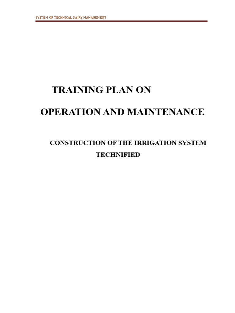 Technified Irrigation Management Training | PDF | Irrigation | Pipe ...