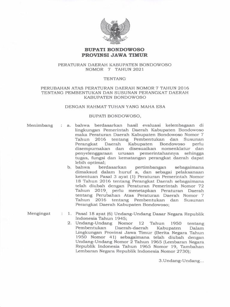 Perda No 7 Tahun 2021 Ocr | PDF