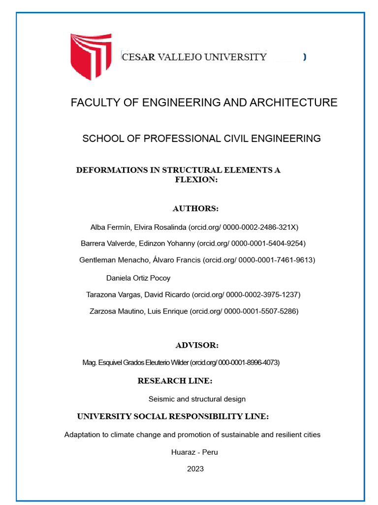 Structural Deformations in Civil Engineering | PDF | Reinforced ...