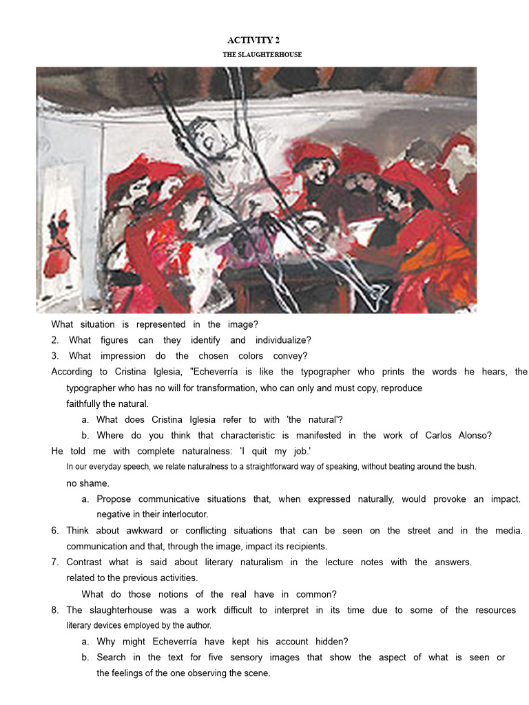 Analyzing Echeverría's "The Slaughterhouse" | PDF | Human Communication