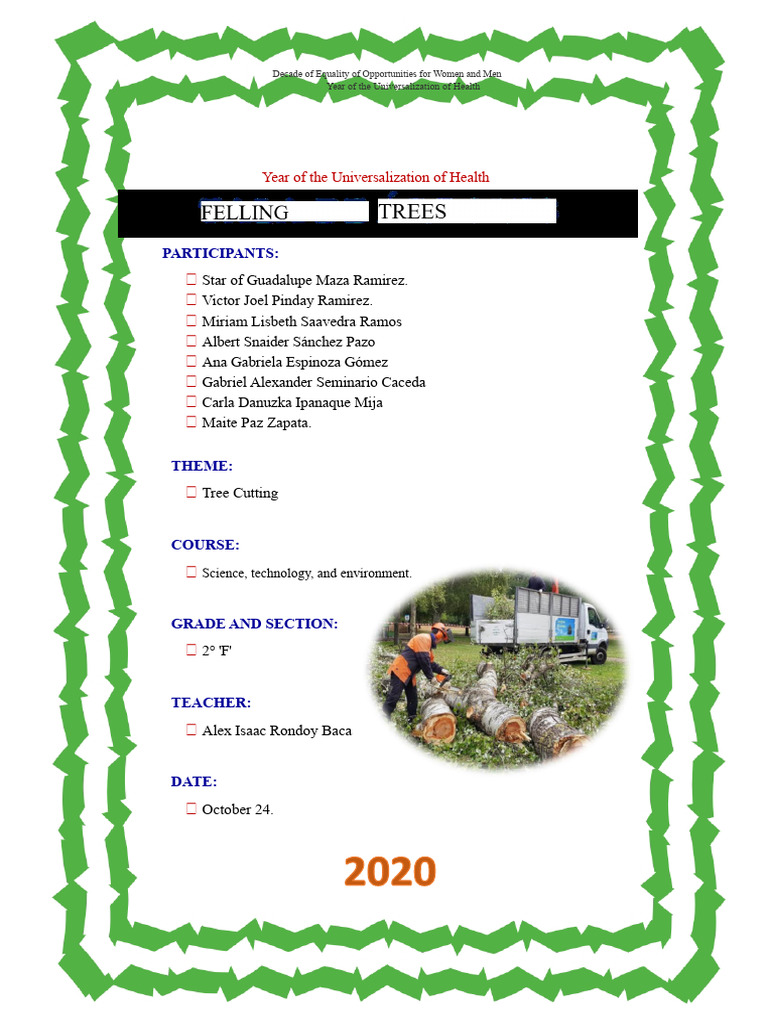 Tree Cutting Project Paita | PDF | Deforestation | Foods