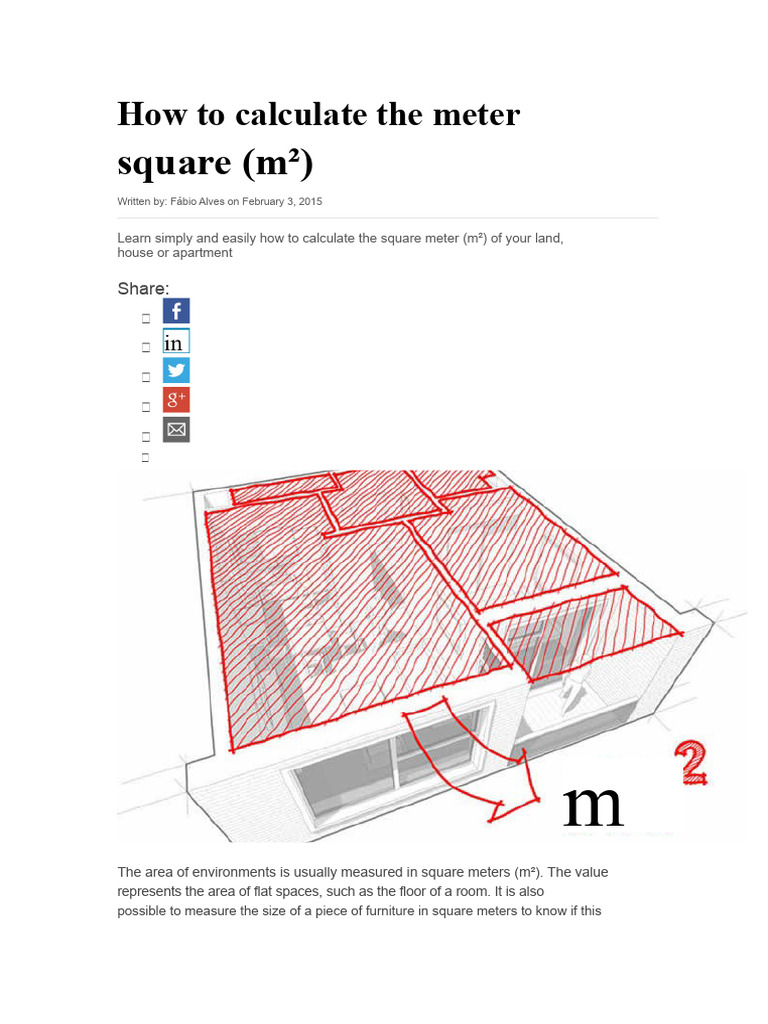 How To Calculate Square Meter | PDF | Area | Significant Figures