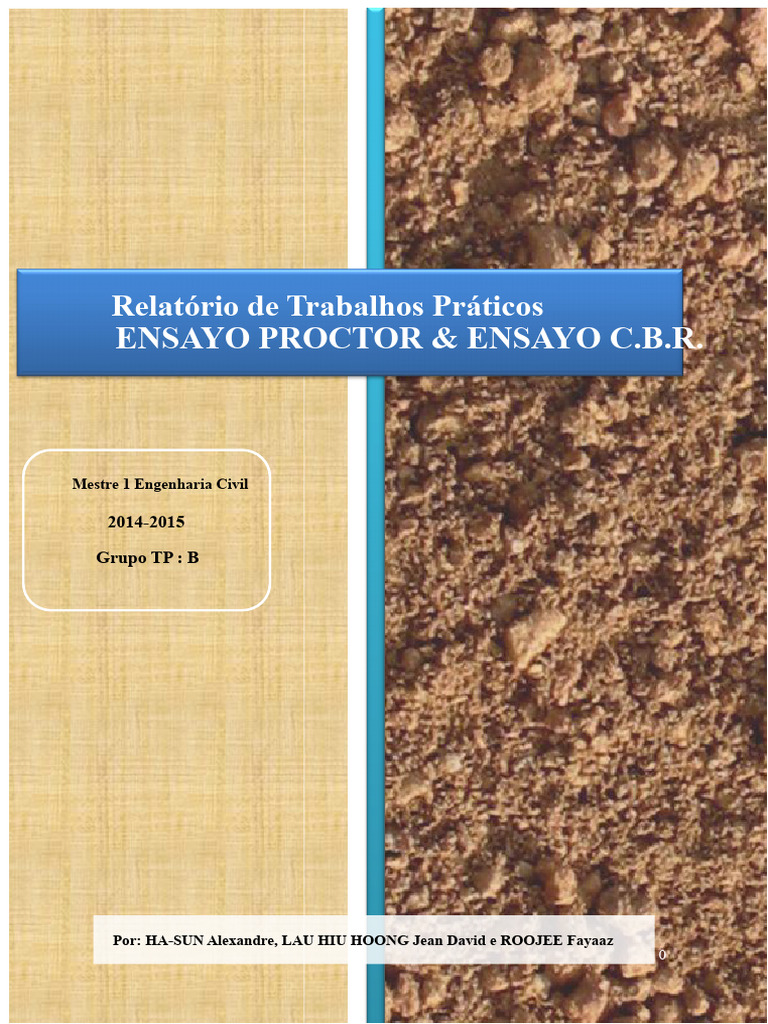 Relatório de Ensaios Proctor e CBR | PDF