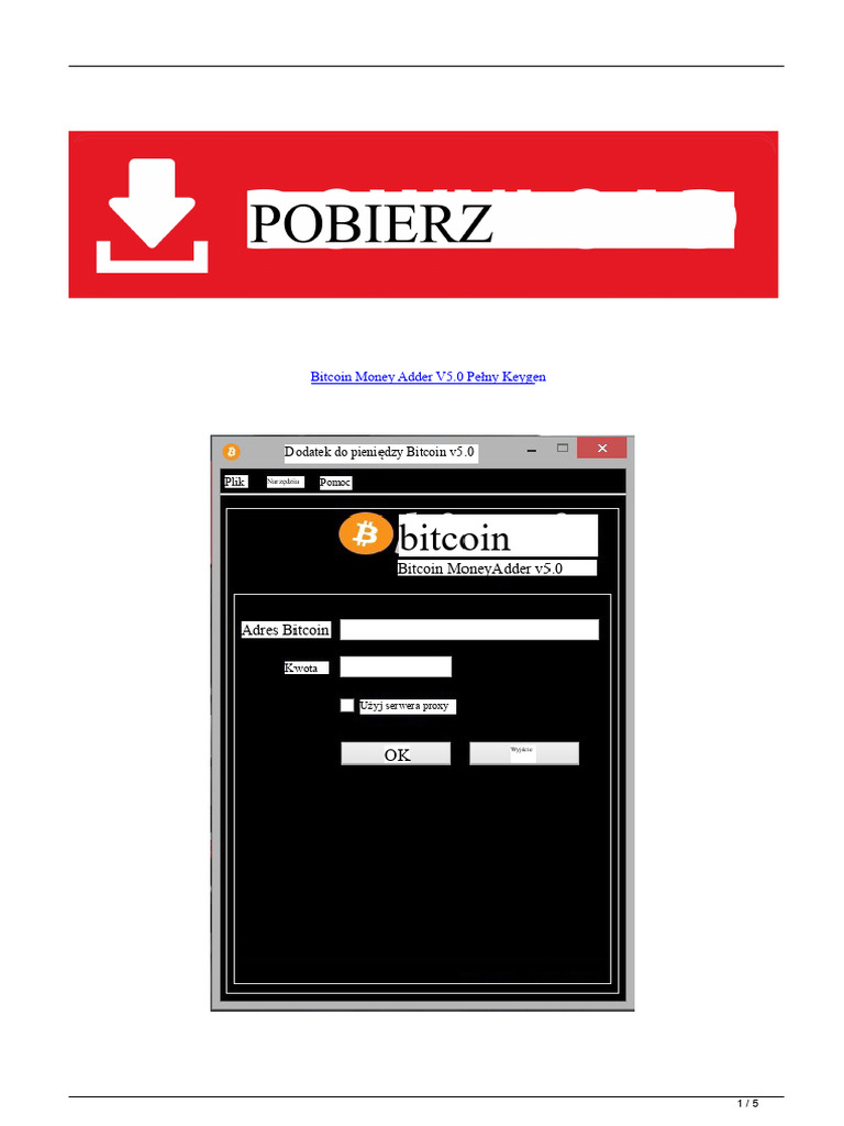 Bitcoin Money Adder v50 Full Keygen | PDF