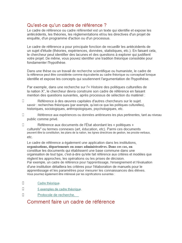Comprendre le cadre de référence | PDF | Physique | Théorie