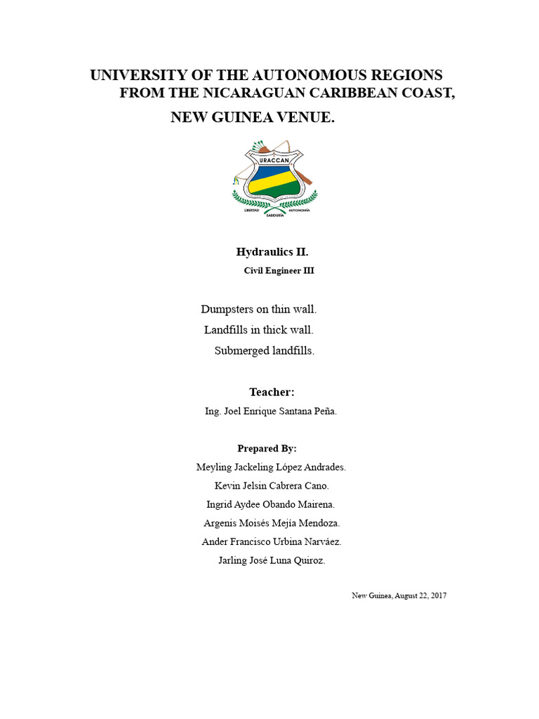 Submerged and Thick and Thin Wall Dumpsters | PDF | Hydrology | Civil ...