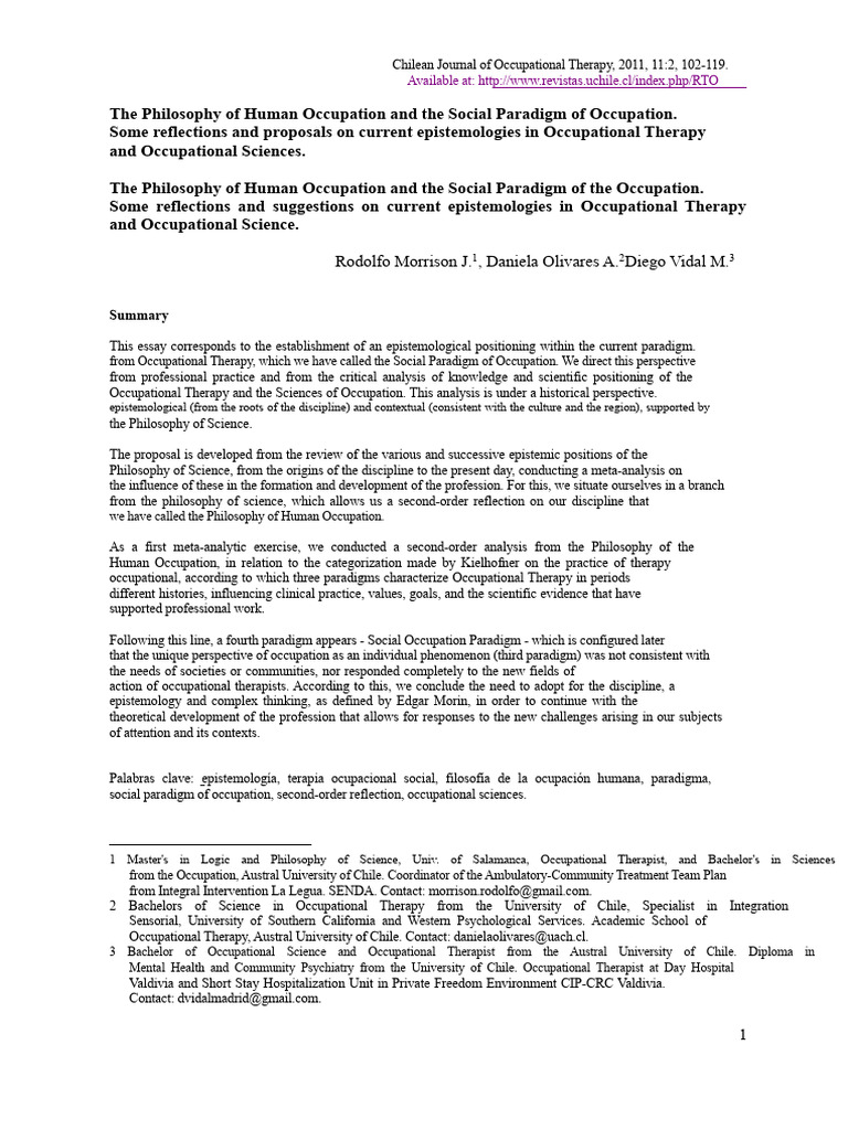 Rodolfo Morrison J., Daniela Olivares A. Diego Vidal M.: Available At ...