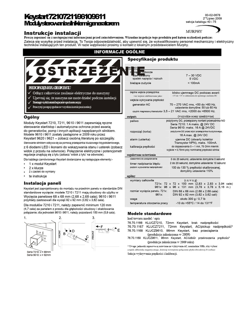 Murphy 7210 | PDF