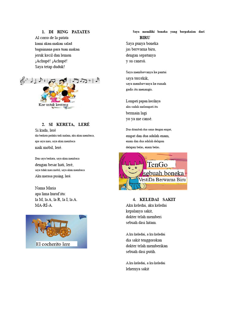 30 Lagu Anak-Anak | PDF