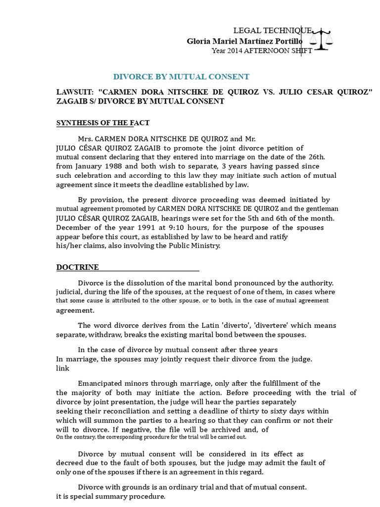 48 - Divorce by Mutual Consent | PDF | Divorce | Marriage