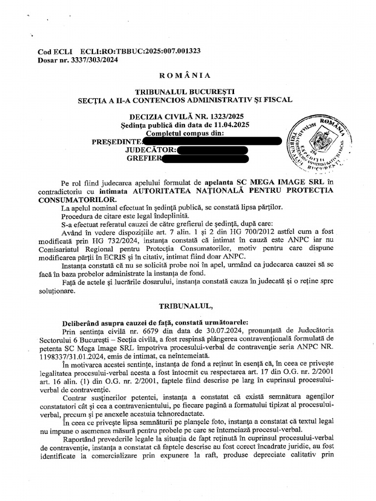 Decizie Mega Image | PDF