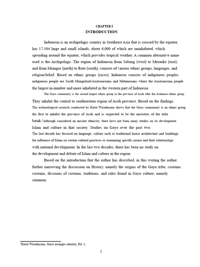Gayo Tribe: Origins and Customs in Aceh | PDF | Indonesia | Ethnicity