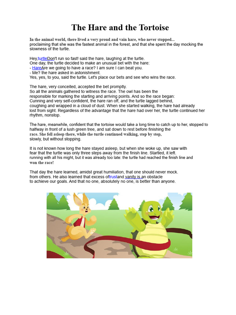 The Hare and The Tortoise | PDF