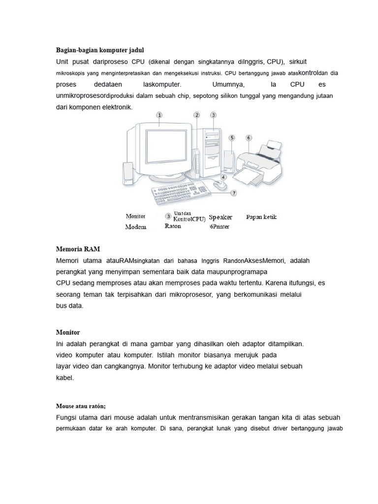 Bagian Dari Komputer Lama (Anak Mahal) | PDF
