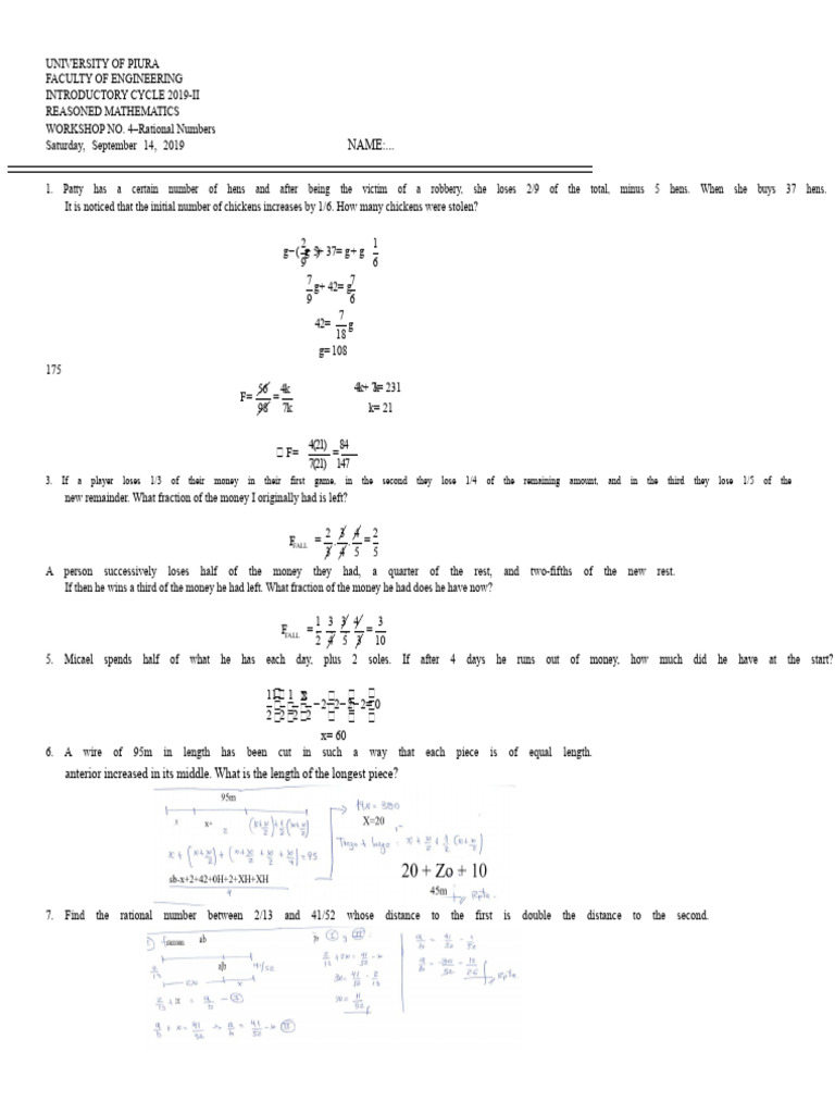 RATIONAL NUMBERS | PDF | Numbers | Discrete Mathematics