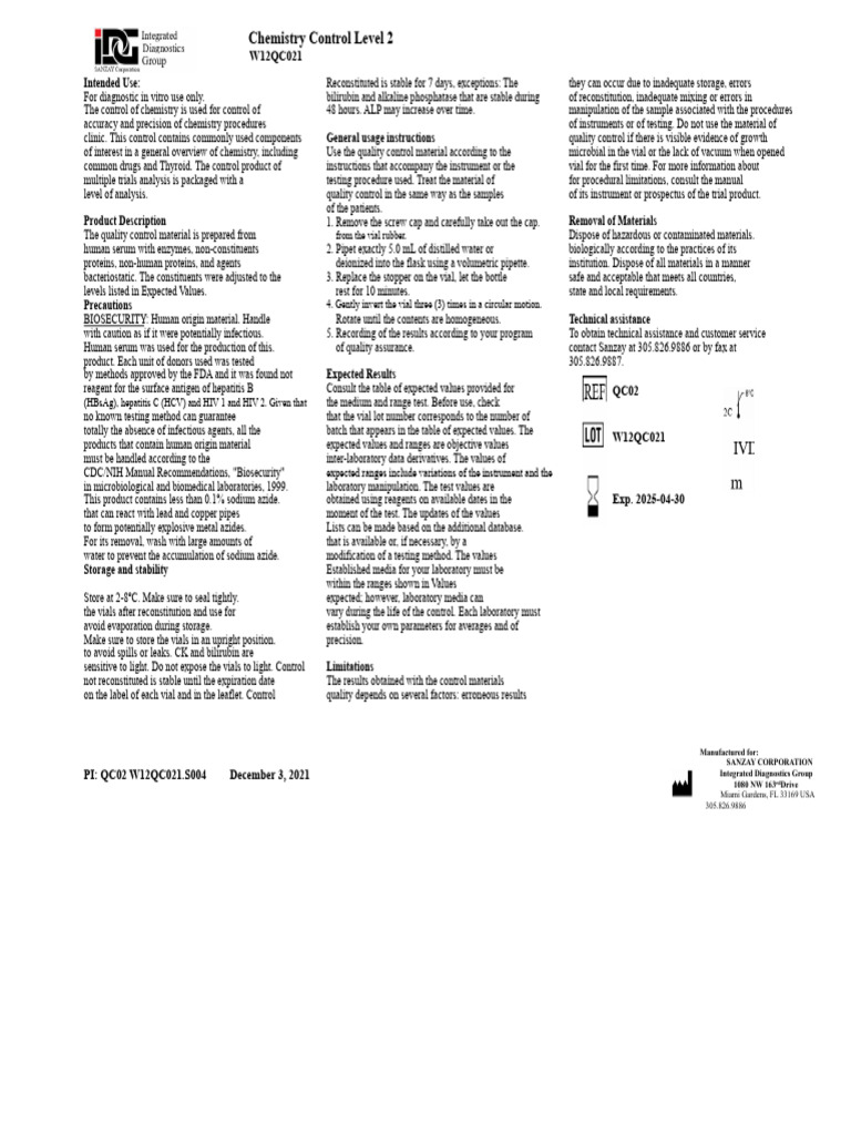 Insert Control L2 | PDF