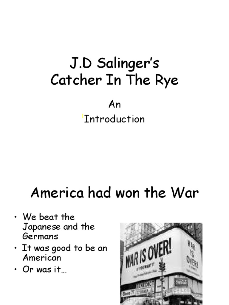 Introduction to Catcher in the Rye | PDF