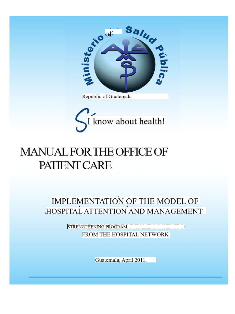 Patient Care Office Manual Guide | PDF | Patient | Hospital