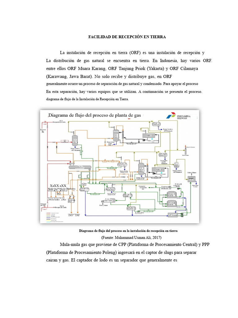 Proceso de Recepción de Gas Natural en ORF | PDF | Fase (materia ...