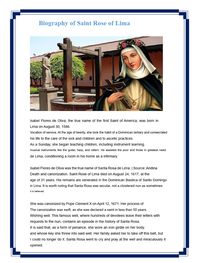 Short Biographies of Saints | PDF | Catholic Church