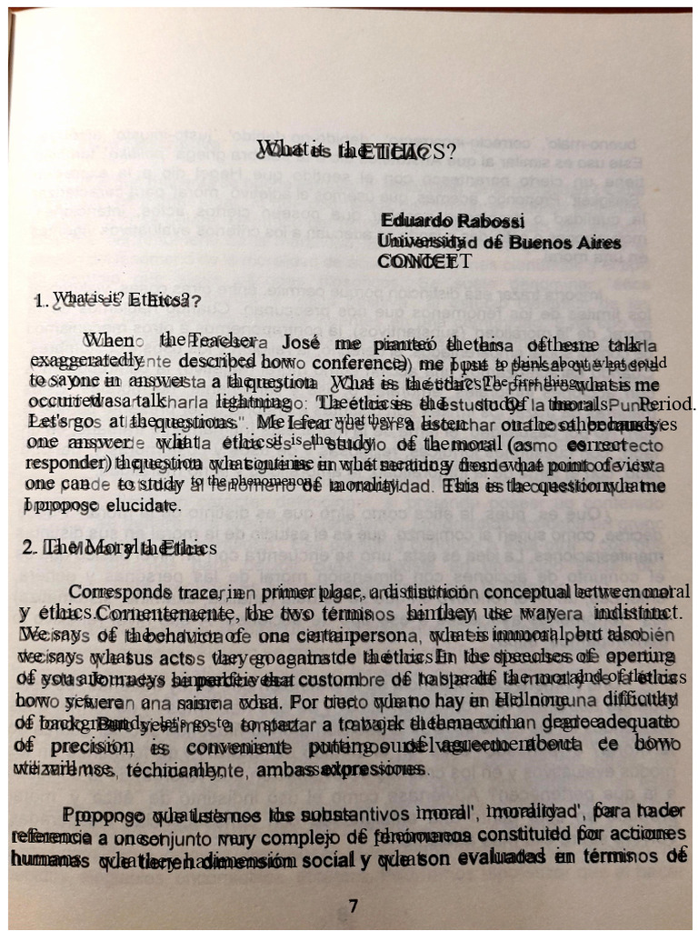 File No. 1 What Is Ethics Rabossi E Training Days On Ethical and ...
