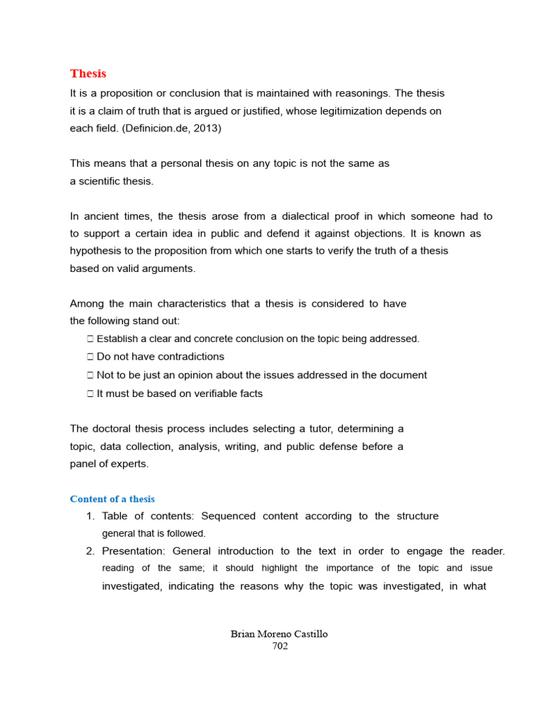 Thesis, Master's Thesis, and Essay | PDF | Methodology | Thesis