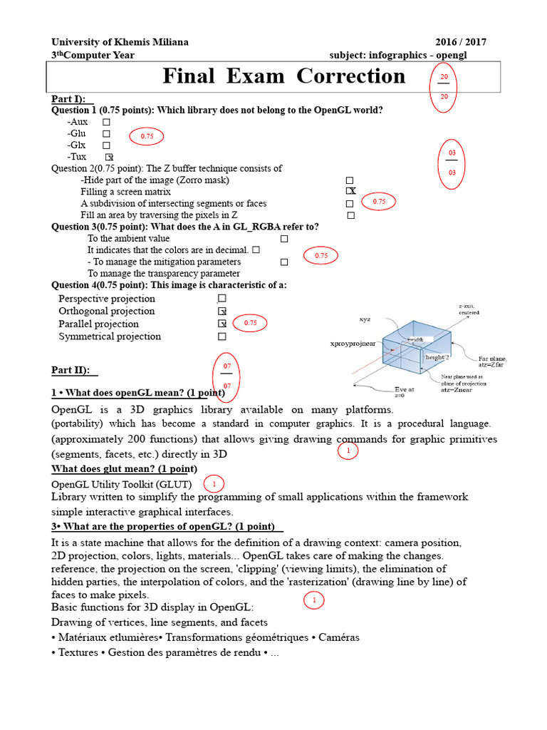 Exam Correction Infography 2017 2 | PDF | 2 D Computer Graphics | Graphics