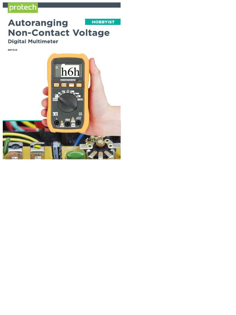 Manual Multimeter Digitech QM1529 | PDF