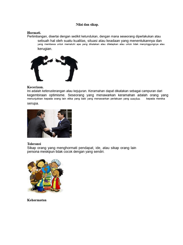 Nilai dan Sikap dalam Kehidupan Sosial | PDF
