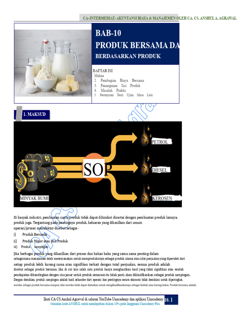 Akuntansi Biaya Produk Bersama dan Sampingan | PDF