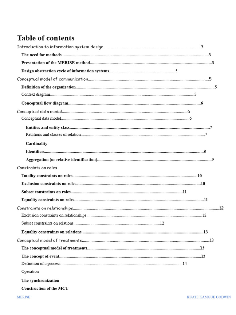 MERISE COURSE IUT 2022-2023 | PDF | Data Model | Conceptual Model