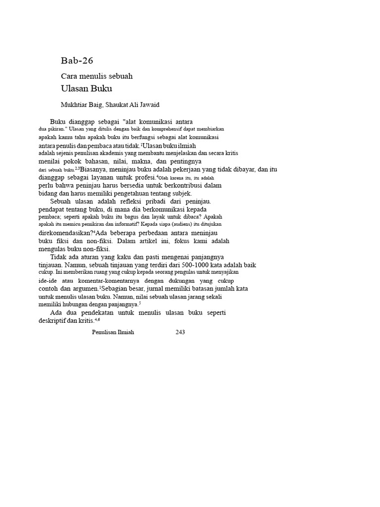 cara menulis ulasan buku | PDF