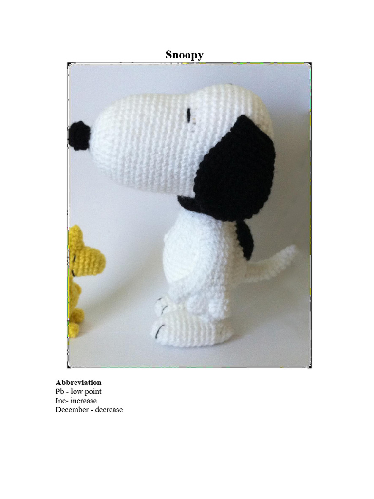 SNOOPY Crochet | PDF