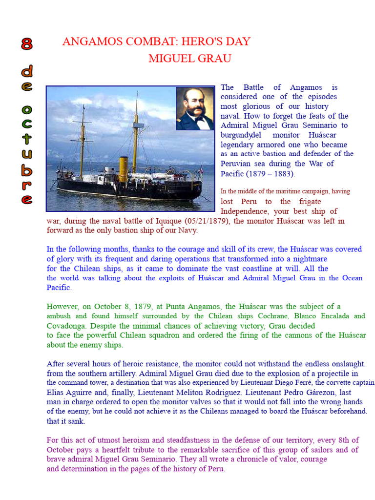 Battle of Angamos PDF | PDF | Naval Warfare | Naval Operations And Battles