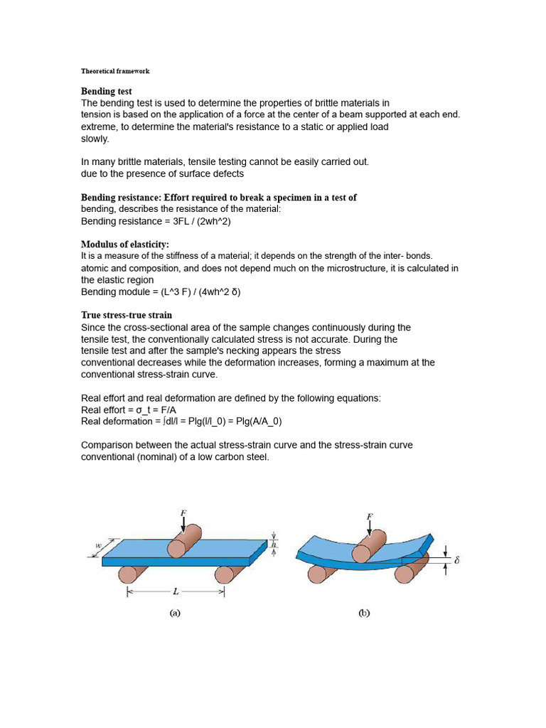 Bending Test Analysis of Aluminum Properties | PDF | Deformation ...