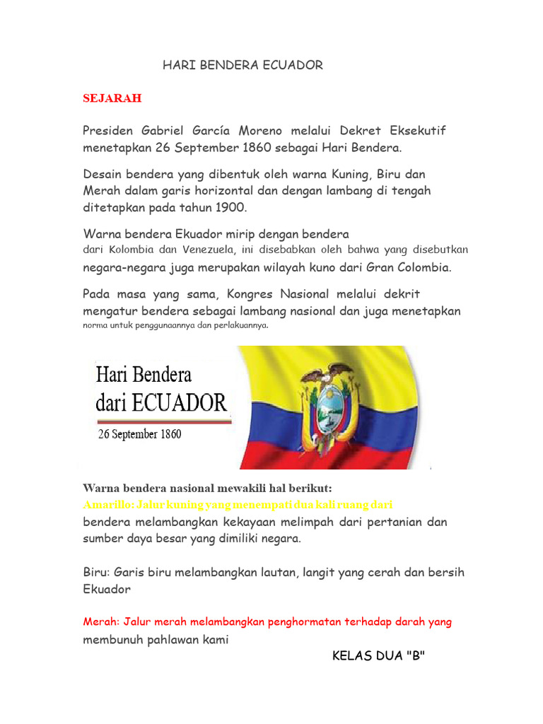Hari Bendera Ekuador | PDF