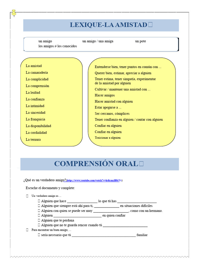 léxico-amistad-y-amor | PDF