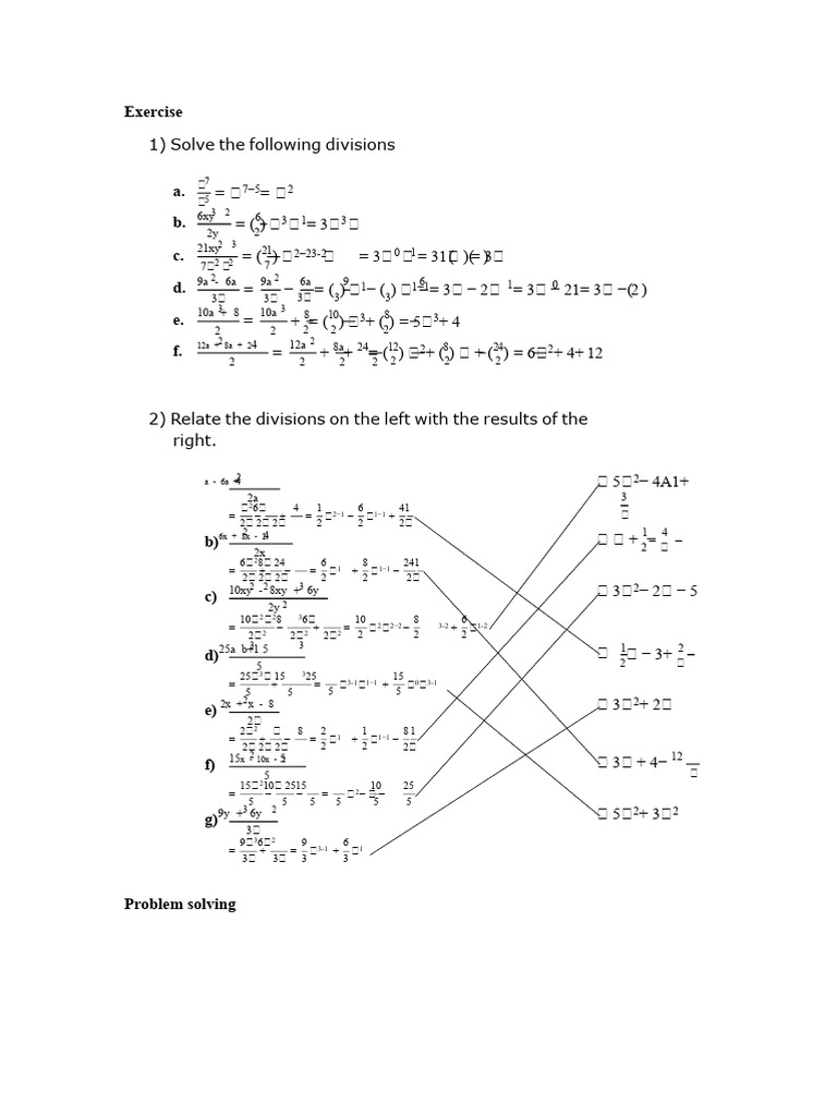 Polynomial Division | PDF | Division (Mathematics) | Area