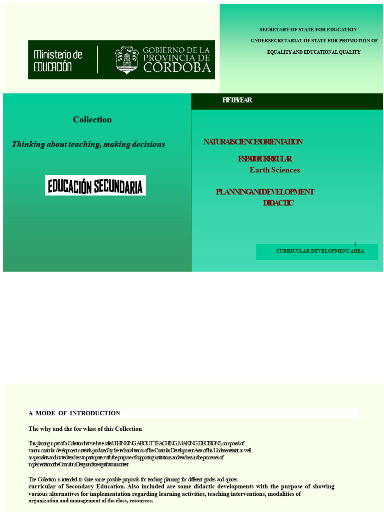 Earth Sciences 5th Year Natural Sciences | PDF | Earth Sciences | Plate ...