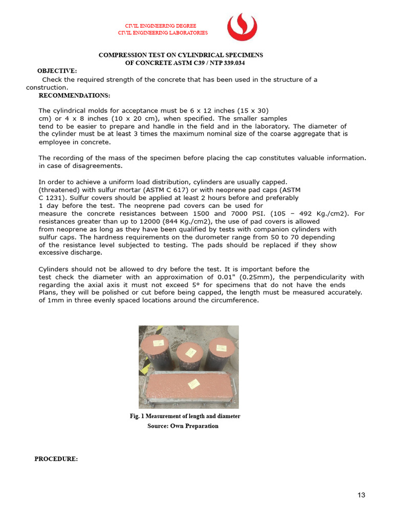 Concrete Compression Testing Guide | PDF | Concrete | Strength Of Materials
