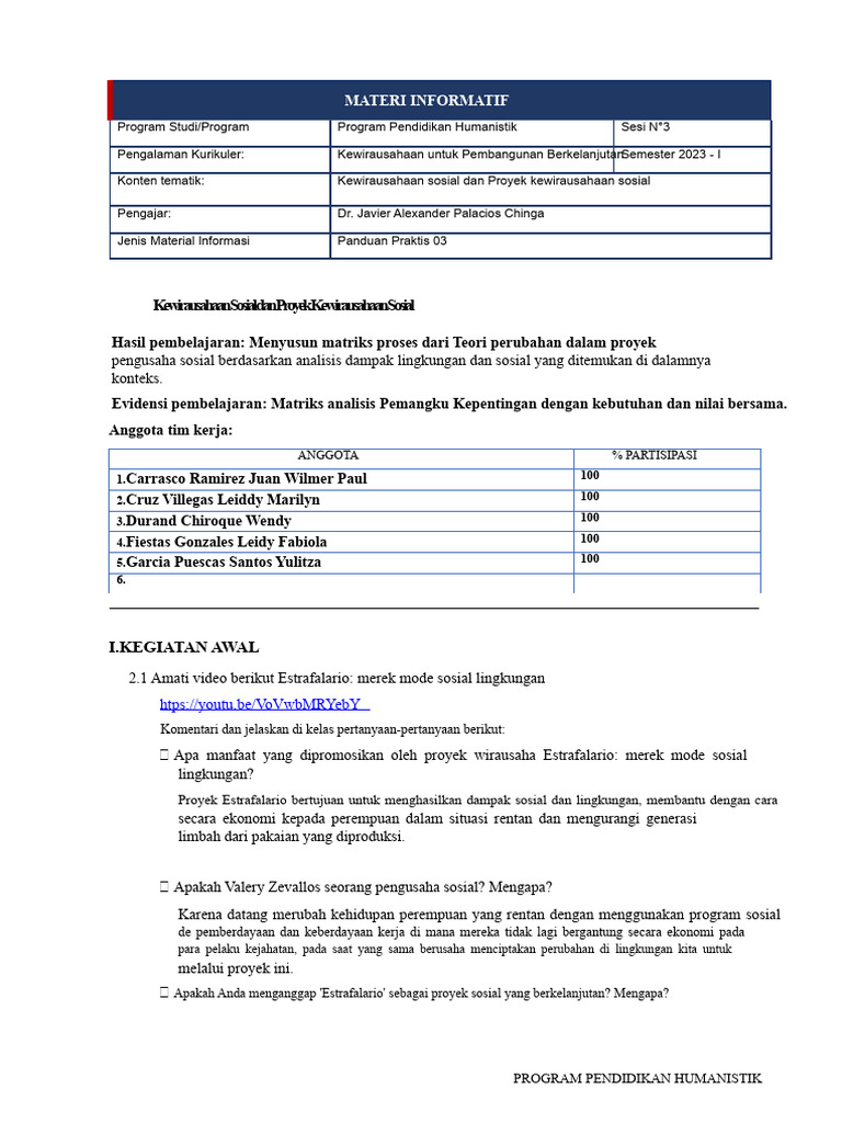 Panduan Praktis No. 03.docx | PDF