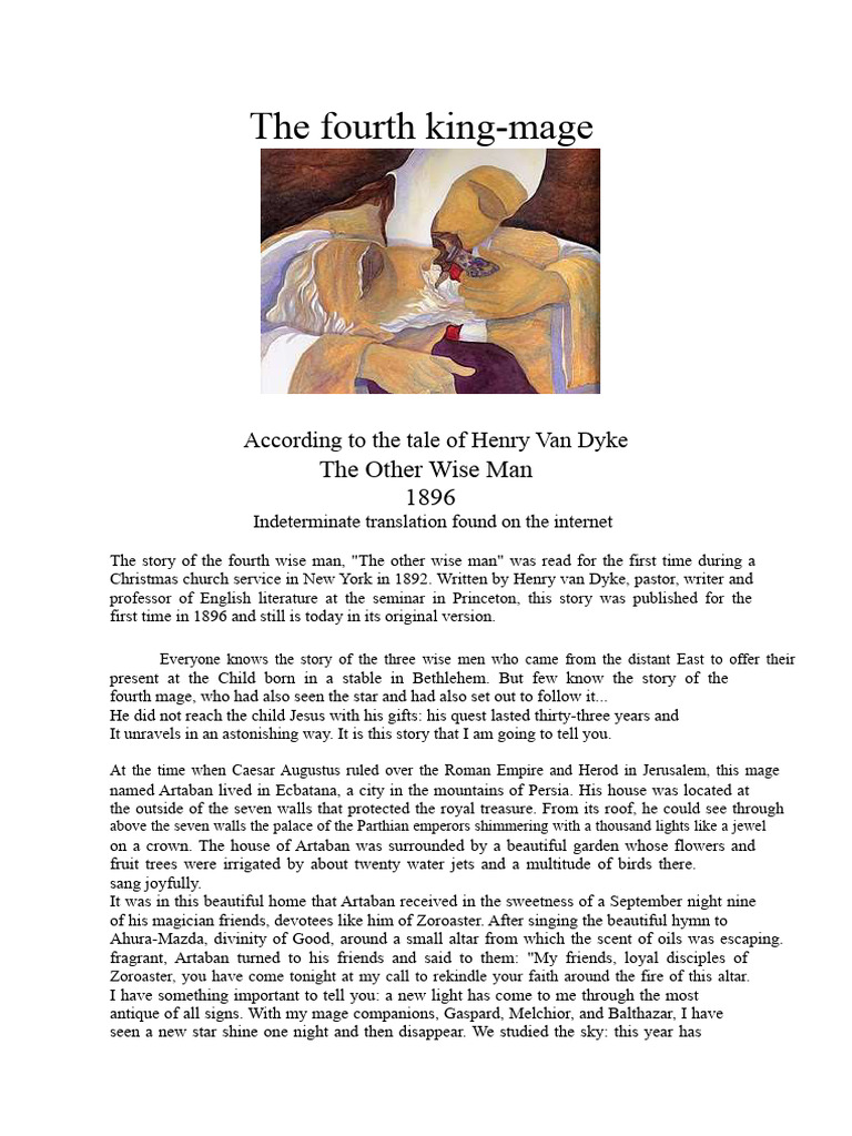 The Fourth Wise Man: Artaban's Quest | PDF | Jesus | Biblical Magi