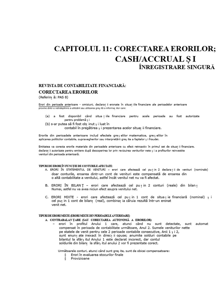 2018 Capitolul 11 Eroare SLU PDF | PDF