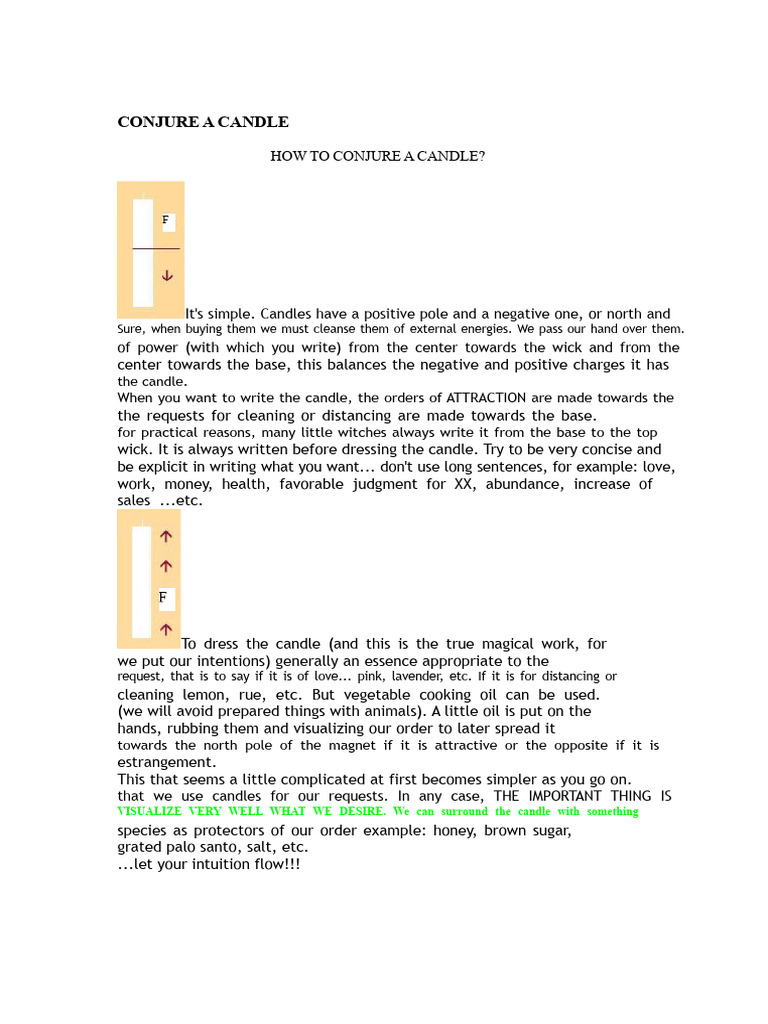 Conjuring A Candle | PDF