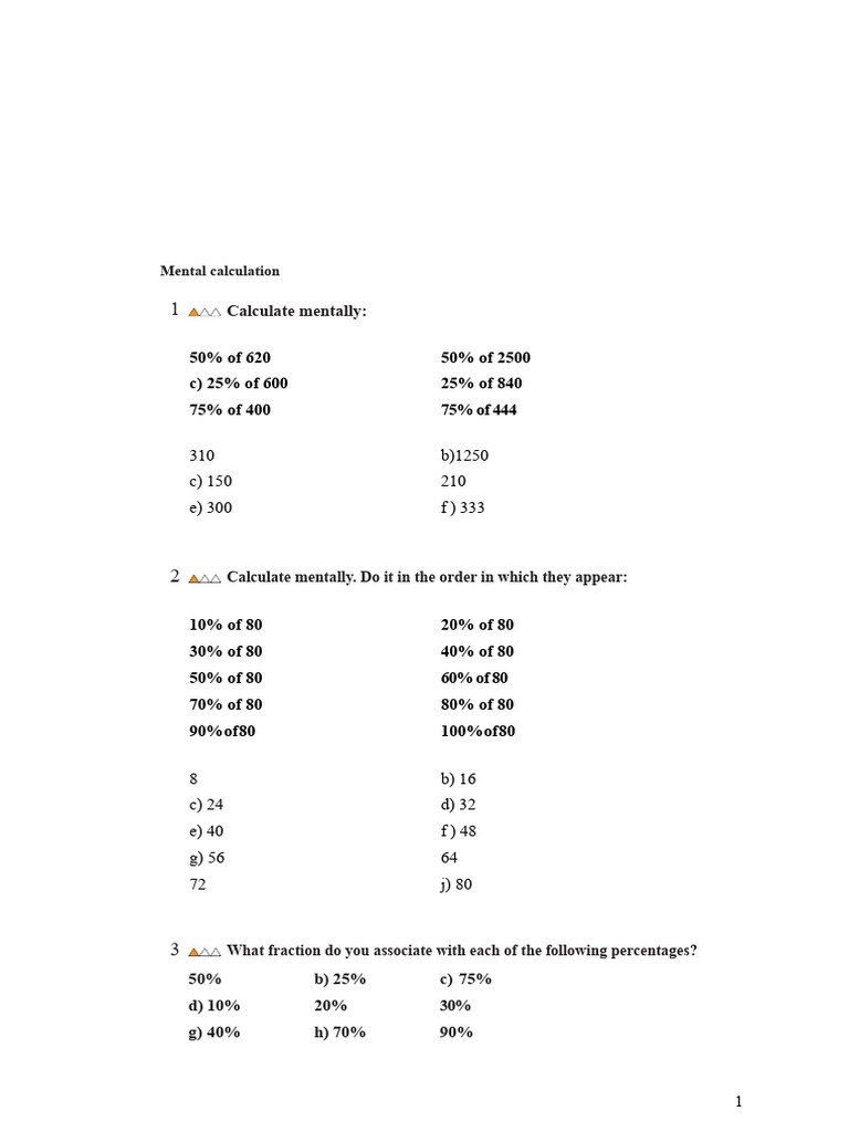 Mathematics Resolved (Solutions) Percentages Simple Interest and ...
