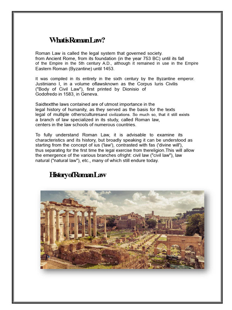 Roman Law | PDF | Roman Law | Roman Empire