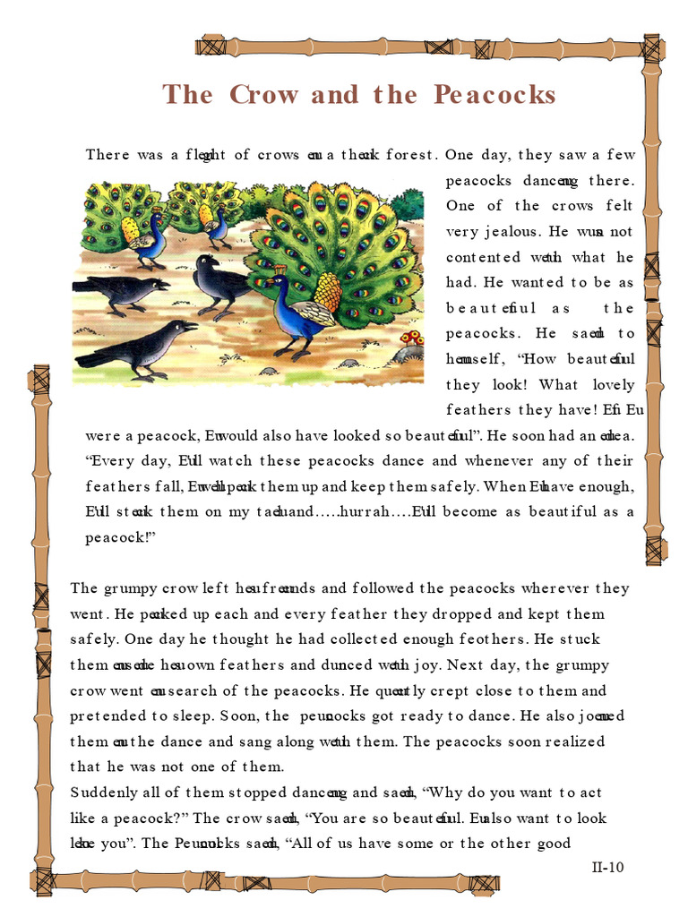 Păunul Și Corbul PDF | PDF
