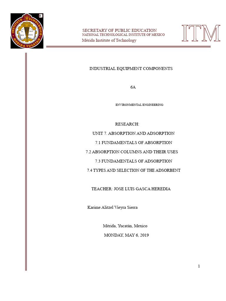 Unit 7 Absorption and Adsorption | PDF | Adsorption | Zeolite