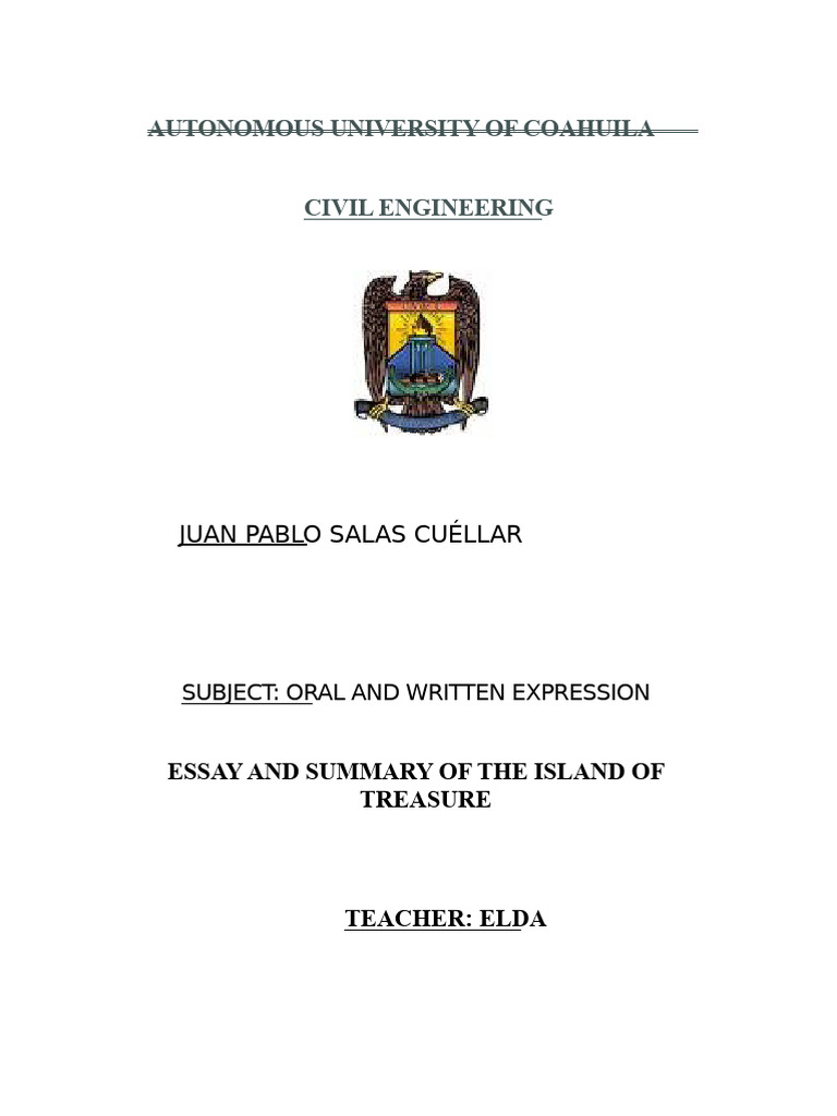 Essay and Summary Treasure Island | PDF | Robert Louis Stevenson ...